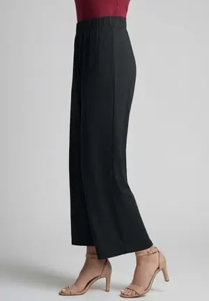 JESSICA LONDON Stretch Knit Wide Leg Palazzo Pants