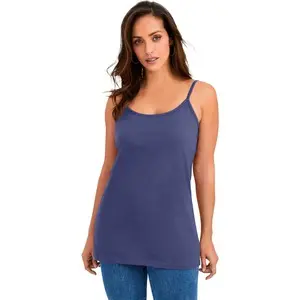 JESSICA LONDON Stretch Cotton Cami - Deep Dusk