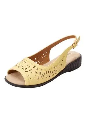 COMFORTVIEW The Mary Slingbacks - Yellow