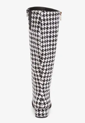COMFORTVIEW Emerald Wide Calf Boot - Houndstooth