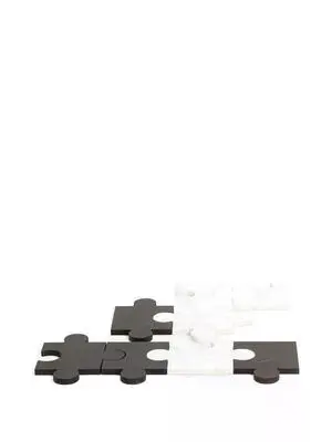 TRE PRODUCT Puzzle-piece Coasters - Black