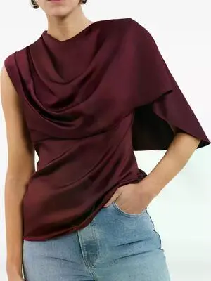 Rebecca Vallance Avalon Draped One-shoulder Top