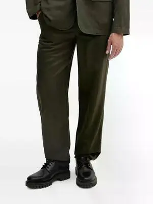 Armani Exchange Elasticated-waist Straight-leg Trousers