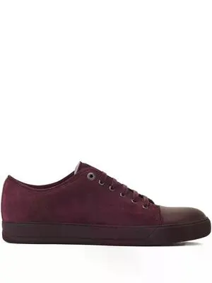 LANVIN Suede Cap-toe Sneakers