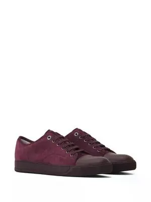 LANVIN Suede Cap-toe Sneakers