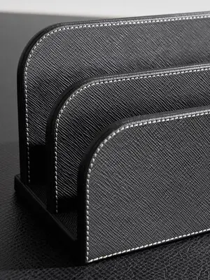 Montblanc Cross-grain Leather Letter Rack