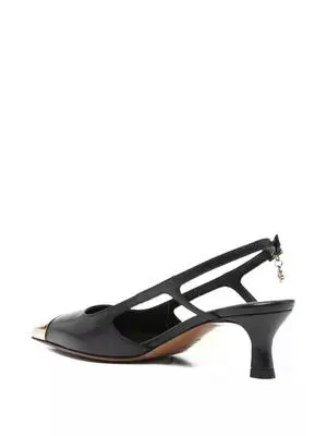 Maje 50mm Slingback Leather Pumps