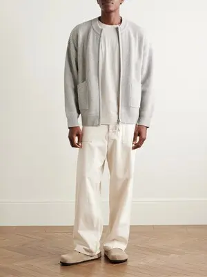 Orlebar Brown Ob-t Slim-fit Merino Wool-jersey T-shirt - Neutrals