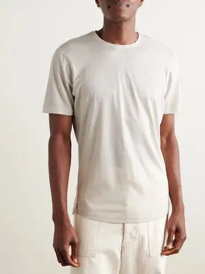 Orlebar Brown Ob-t Slim-fit Merino Wool-jersey T-shirt - Neutrals