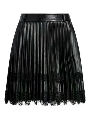 Cinq À Sept Pleated Skirt With Lace Trim