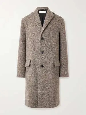 Dries Van Noten Wool-blend Tweed Overcoat