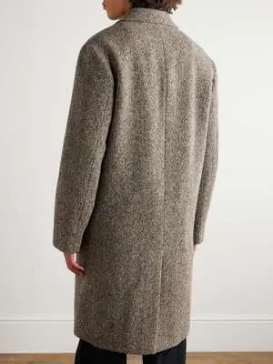 Dries Van Noten Wool-blend Tweed Overcoat