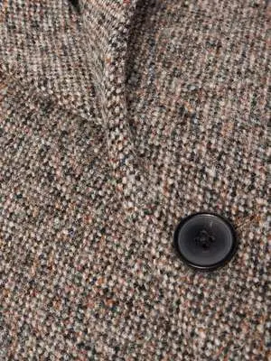 Dries Van Noten Wool-blend Tweed Overcoat