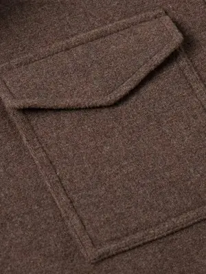 Herno Wool-blend Felt Overshirt