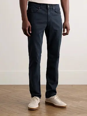 Boglioli Slim-fit Cotton-blend Twill Trousers