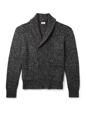 Altea Shawl-collar Double-breasted Knitted Cardigan