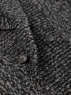 Altea Shawl-collar Double-breasted Knitted Cardigan
