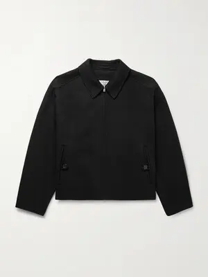 Acne Studios Double-faced Wool And Cashmere-blend Felt Jacket - Black
