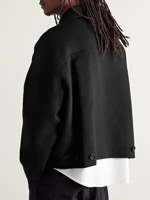Acne Studios Double-faced Wool And Cashmere-blend Felt Jacket - Black