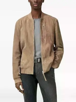 ALLSAINTS Kemble Suede Bomber Jacket