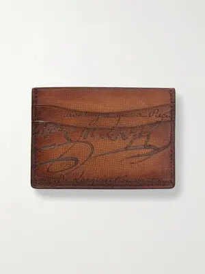 Berluti Bambou Neo Scritto Venezia Leather Cardholder - Brown