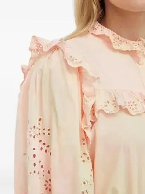 NOTES DU NORD Eyelet-frill Blouse