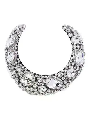 AREA Crystal Cluster Choker Necklace