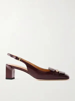 TOD'S Embellished Leather Pumps