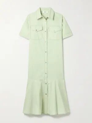 Sea Button Up Day Dresses