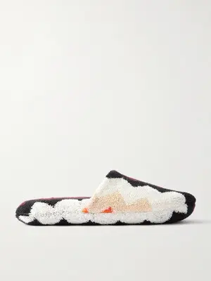 Missoni Striped Cotton-terry Slippers
