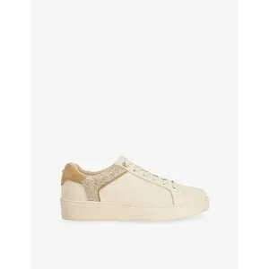Dune Gold Tone Sneakers For Women