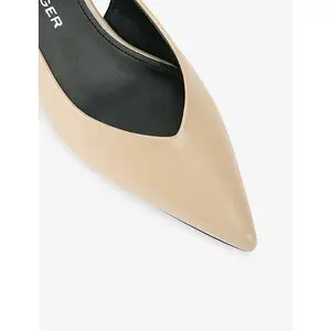 Kurt Geiger Agatha Faux-leather Slingback Courts