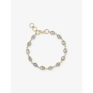LA MAISON COUTURE Amadeus Luna Labradorite Bracelet - Blue