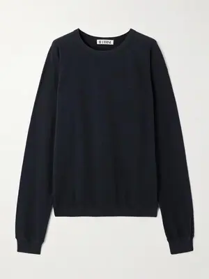 Eterne Oversized Embroidered Cotton-jersey Sweatshirt