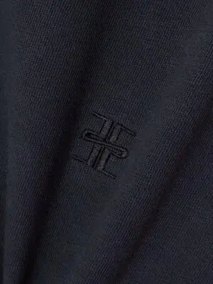 Eterne Oversized Embroidered Cotton-jersey Sweatshirt