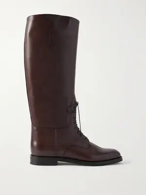 Church's Leather Lace-up Knee High Boots