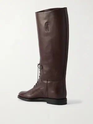 Church's Leather Lace-up Knee High Boots