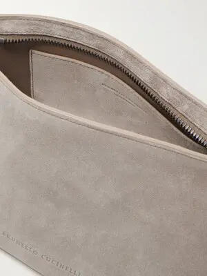 Brunello Cucinelli Suede Pouch - Neutrals