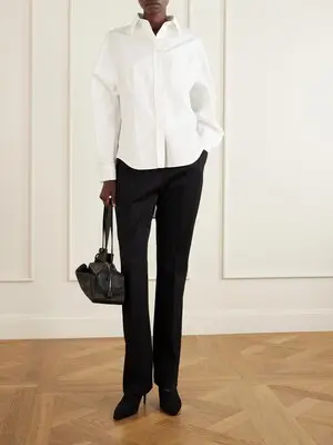 Balenciaga Carrie Small Textured-leather Shoulder Bag - Black