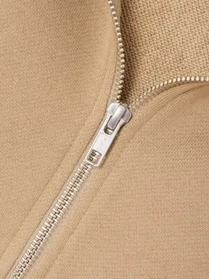 Eterne Cropped Embroidered Cotton And Modal-blend Jersey Sweatshirt