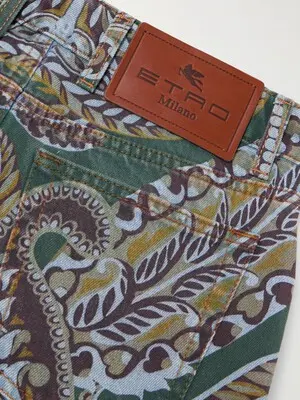 Etro Paisley-print Flared Jeans