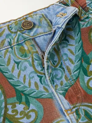 Etro Paisley-print Flared Jeans