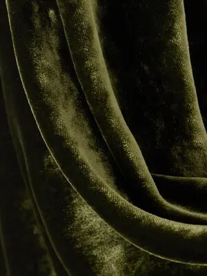 Dries Van Noten Asymmetric Draped Velvet Top