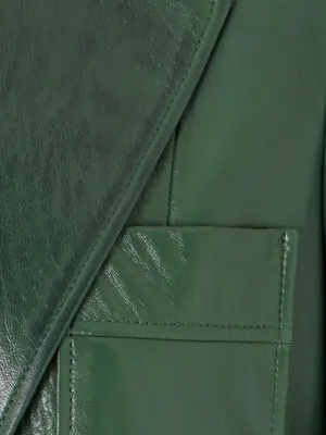 Chloé Paneled Leather Jacket - Green