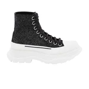 Alexander McQueen Tread Slick Glitter Boot