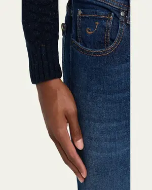JACOB COHЁN Bard Dark-wash Denim Slim Fit Jeans