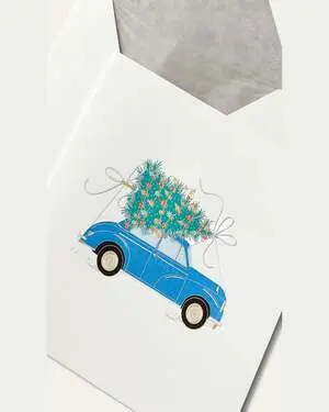 Smythson Holiday Car Cards, Set Of 10