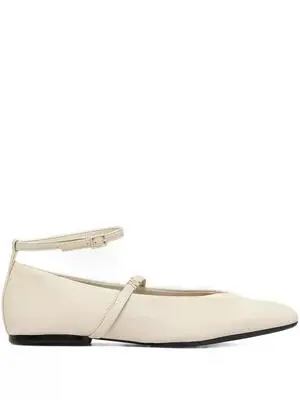 Armani Exchange Pointed-toe Ballerina Flats - Neutrals