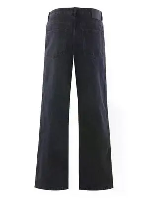 Loewe Anagram Embroidered Jeans - Black