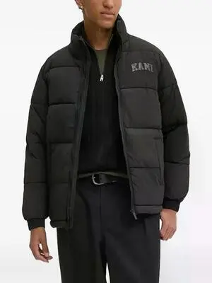 KARL KANI Long-sleeve Puffer Jacket - Black
